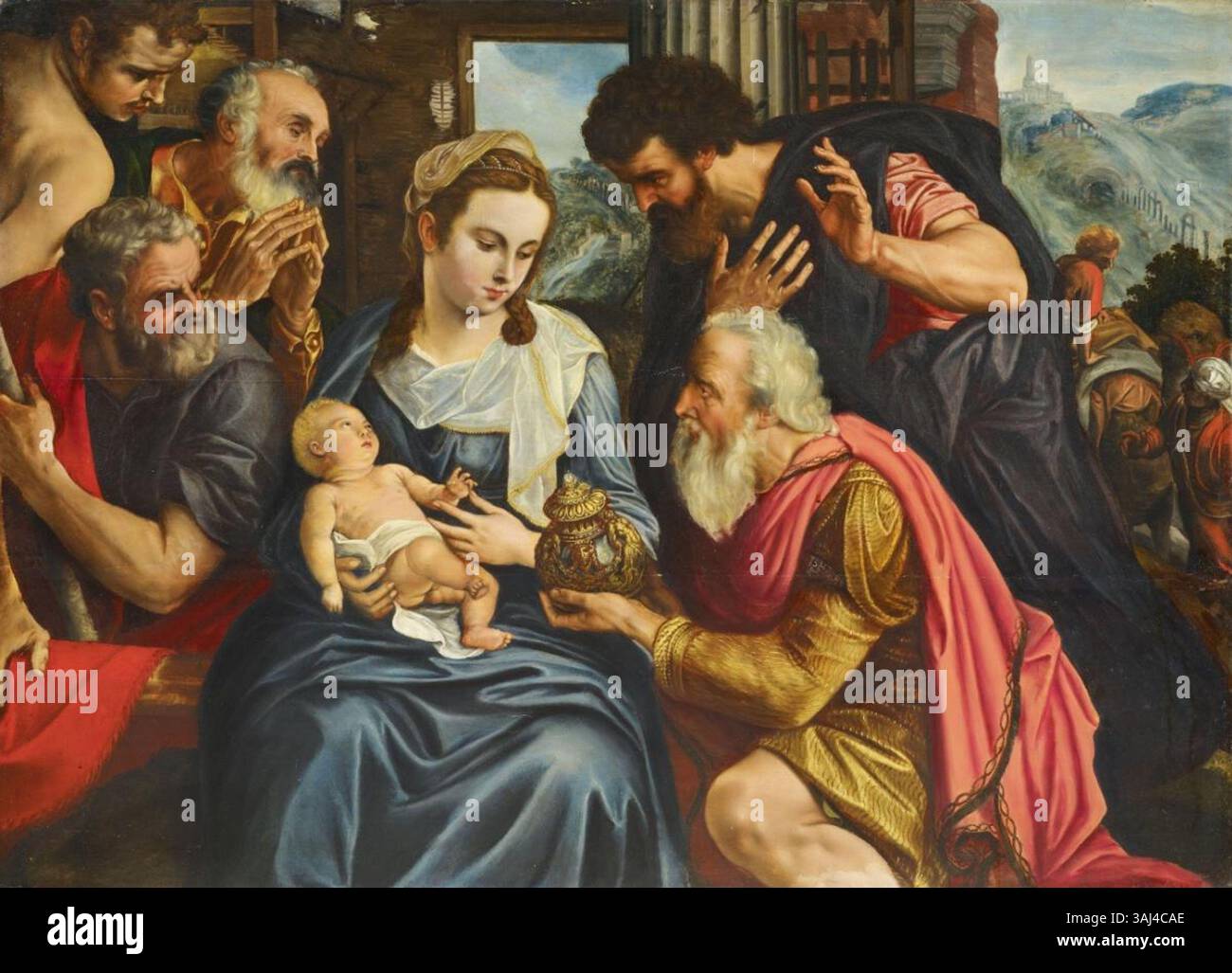Adriaen Thomasz. Key’s 'Adoration of the Magi' from circa 1550 portrays ...