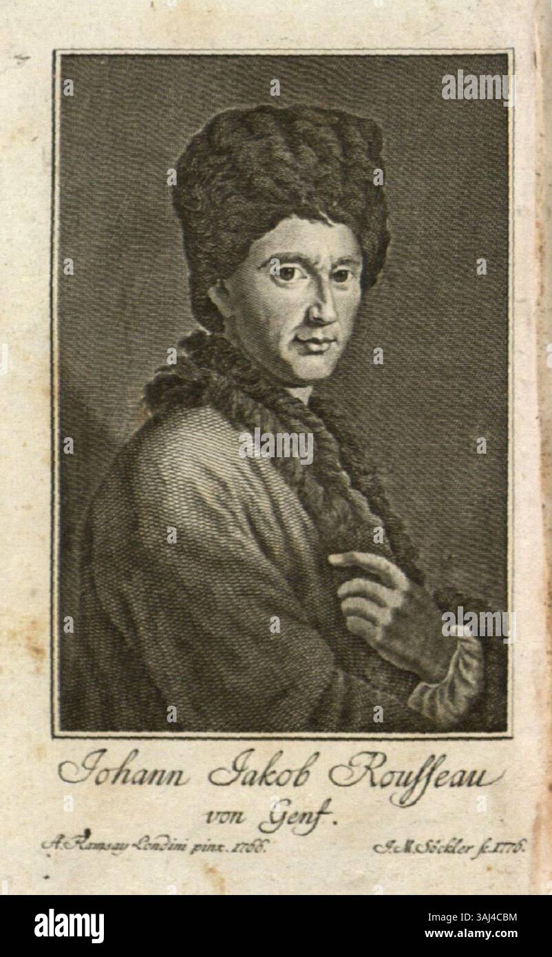 The 1776 engraving 'Stich' by Johann Michael Söckler after a portrait ...