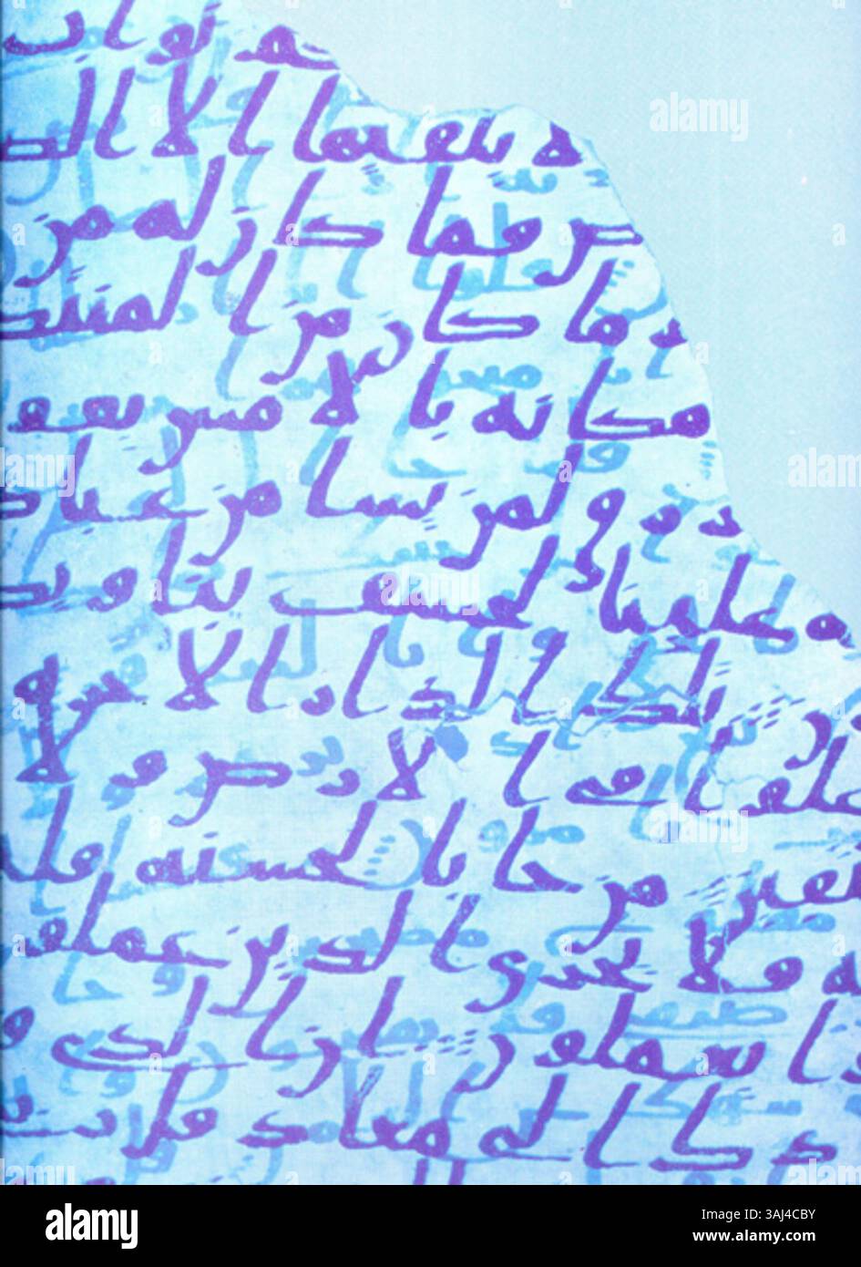Ultraviolet photography has been used to reveal faded script on a 7th ...