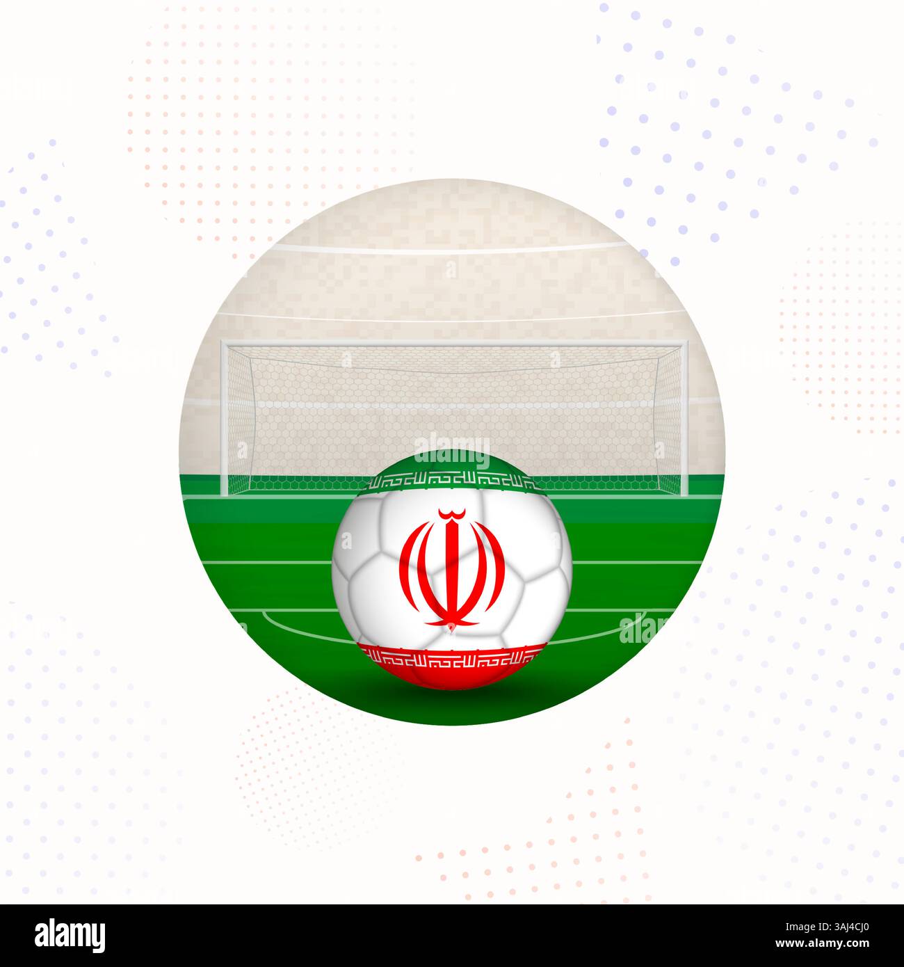 Soccer ball iranian flag design Stock Vector Images - Alamy