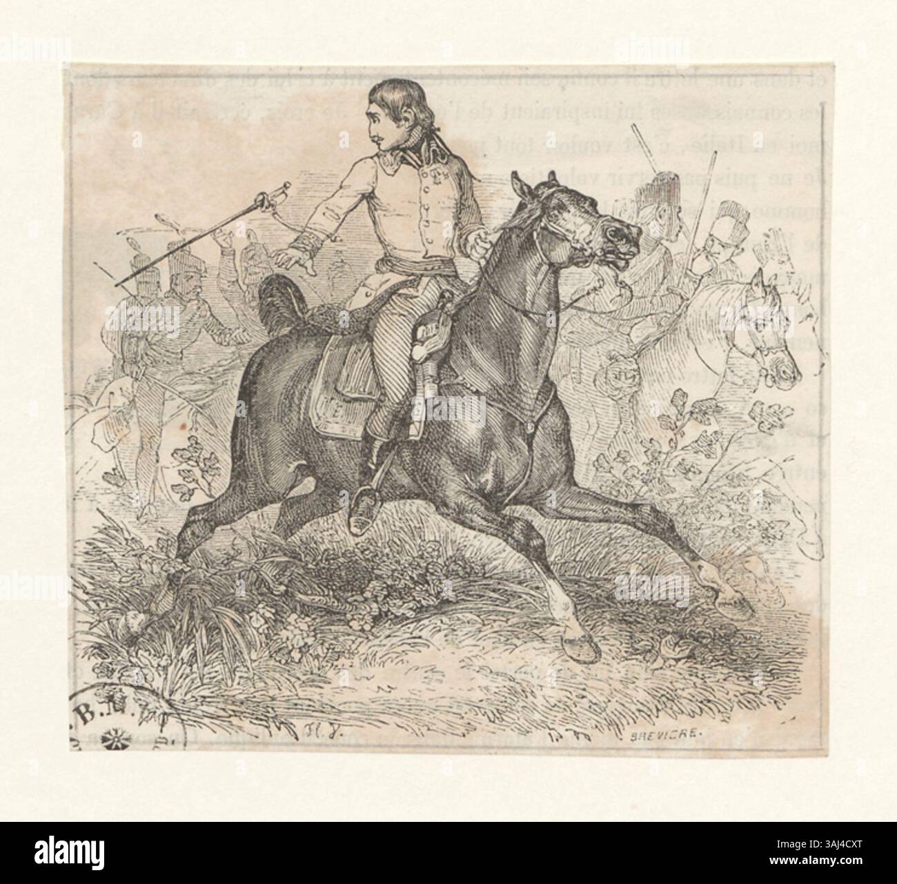 This wood engraving from the Boyer collection portrays General Louis ...