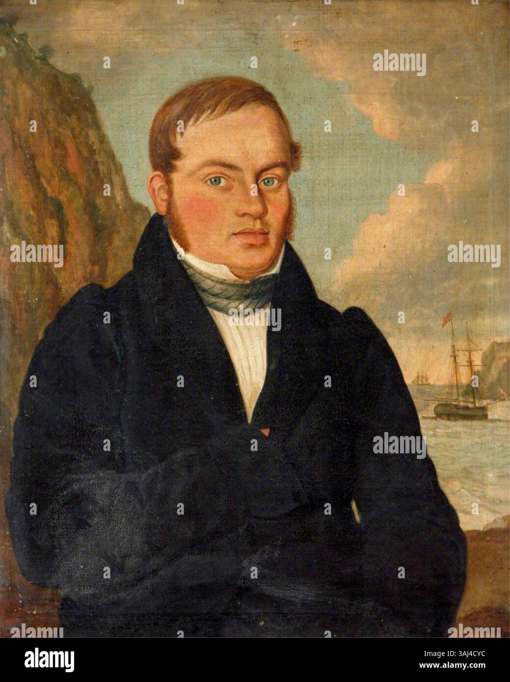 This painting, dated 1838, depicts William Port, the master of the ...