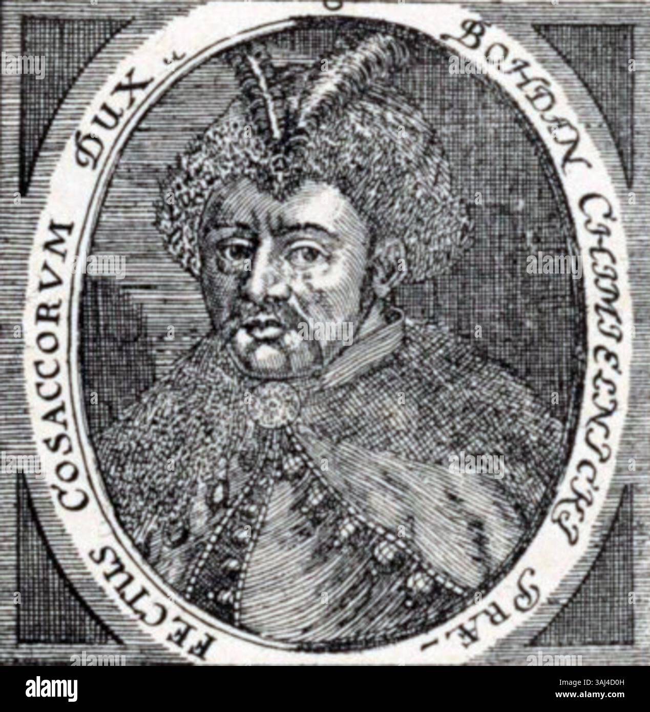 This 1885 reprint features a portrait of Bohdan Khmelnytsky, the ...