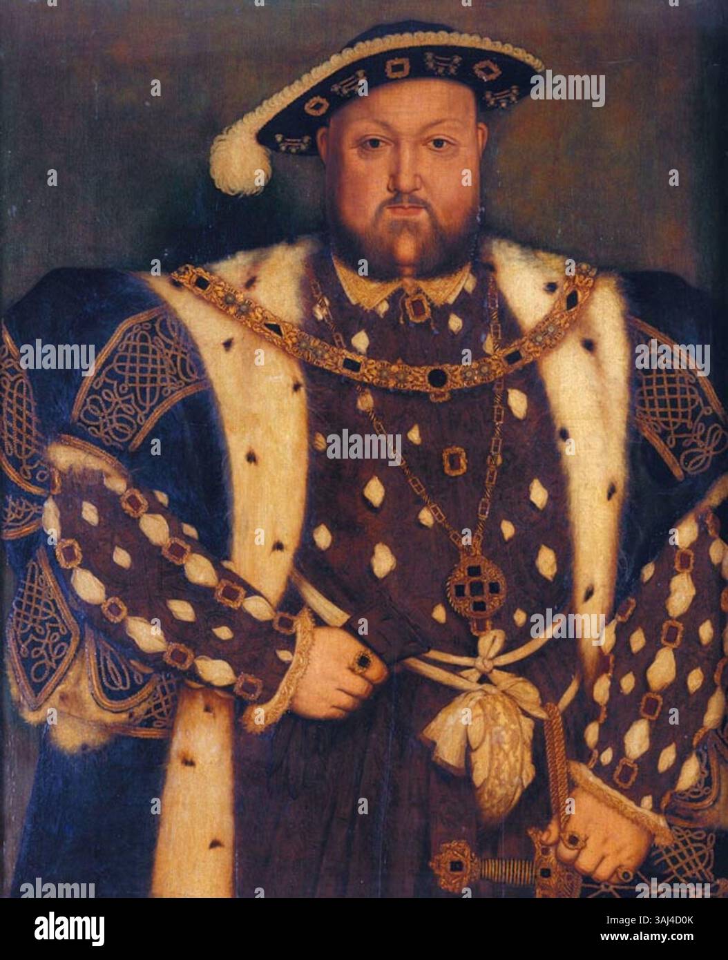 This portrait, created between 1570 and 1599, is a later reproduction ...