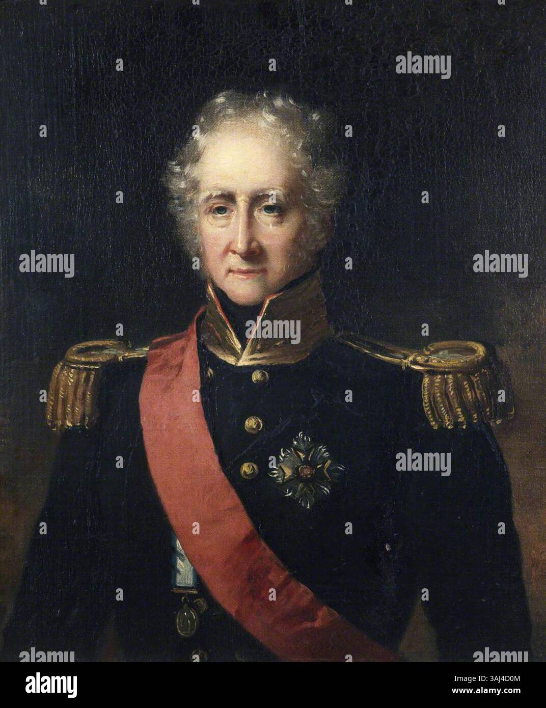 A portrait of an admiral, possibly Sir James Hawkins Whitshed, painted ...