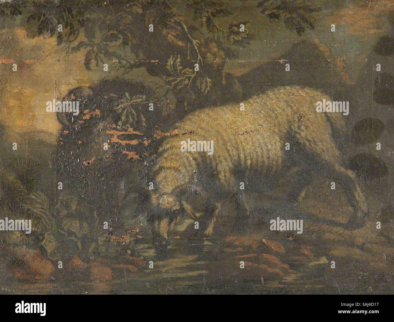 This painting by the British School, created between 1800 and 1899 ...