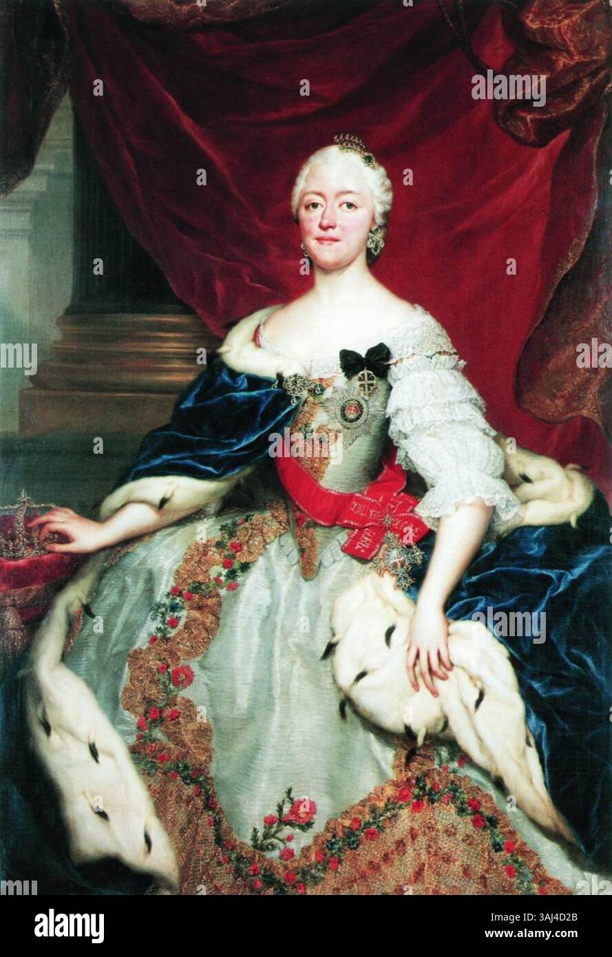 This painting by Anton Raphael Mengs from 1752 depicts Maria Antonia ...