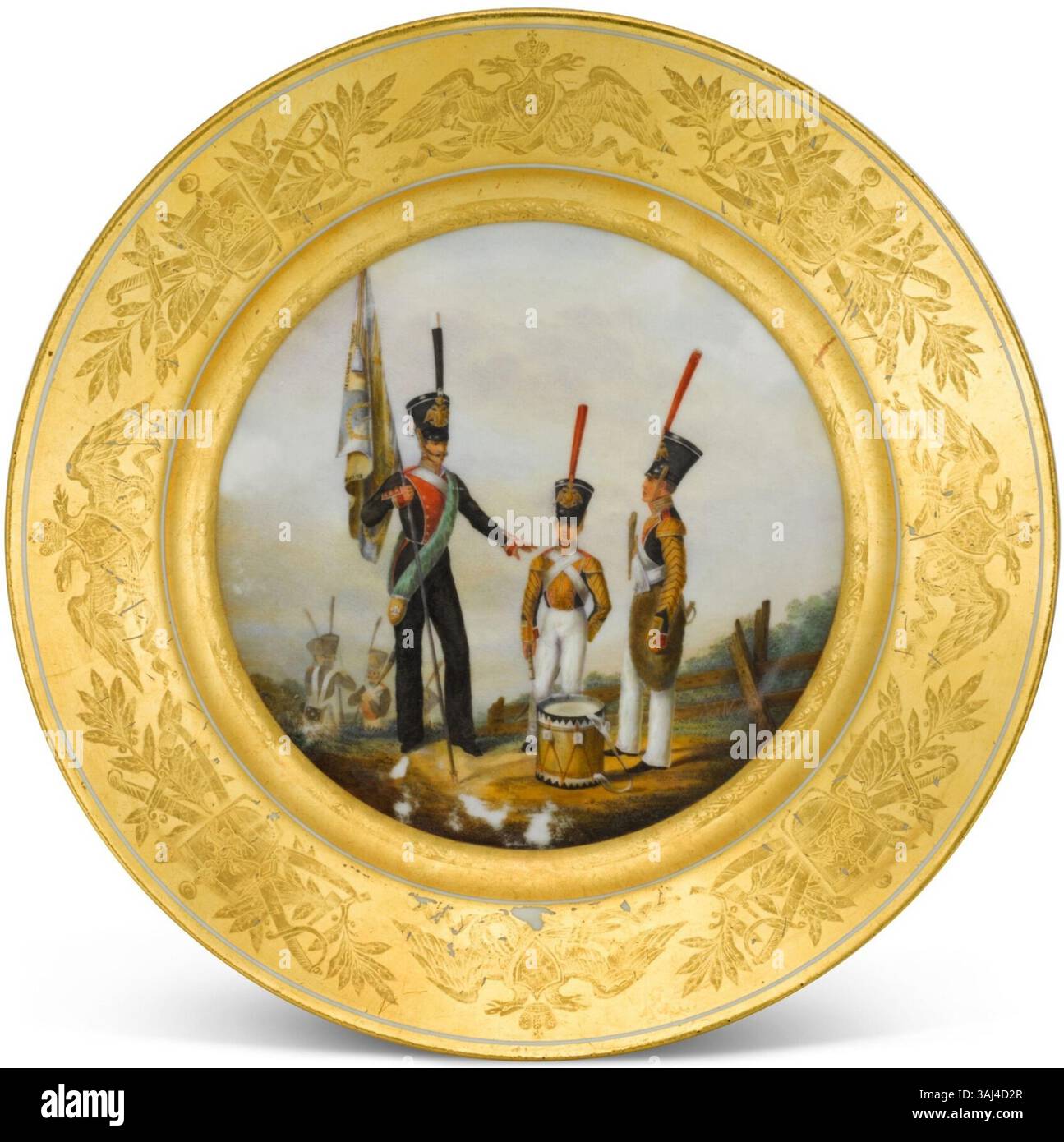 This porcelain plate, created by the Imperial Porcelain Manufactory in ...