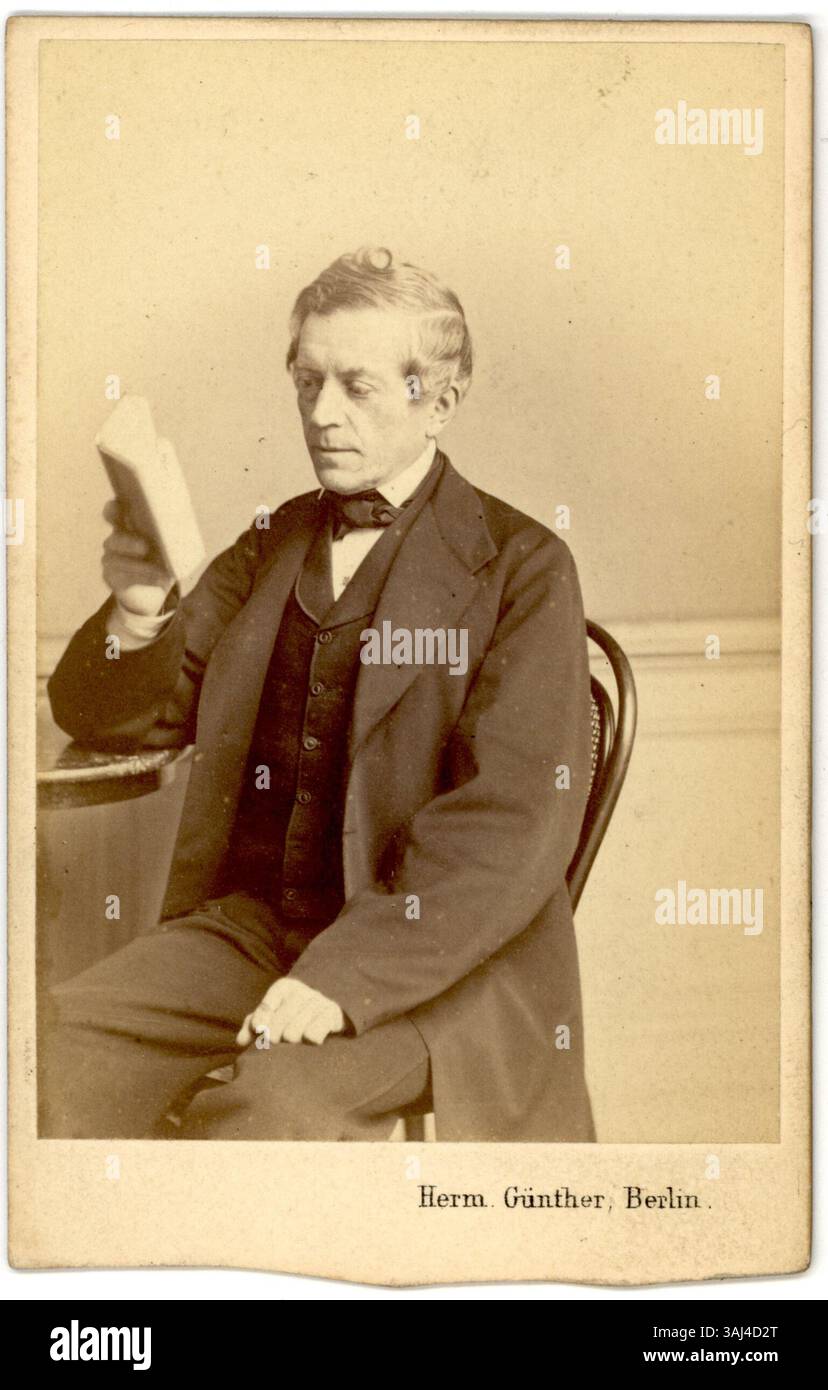 Another photograph of David Friedrich Strauss, taken by Hermann Gnther ...