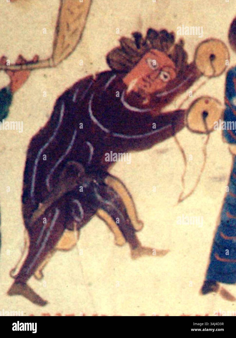 This 970 A.D. illustration from the Valcavado Beaus manuscript shows ...