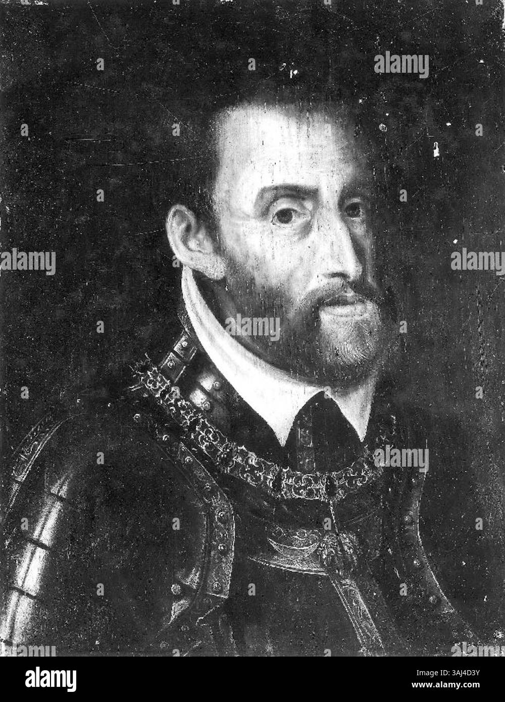 A 16th-century portrait of Emperor Charles V, attributed to an unknown ...