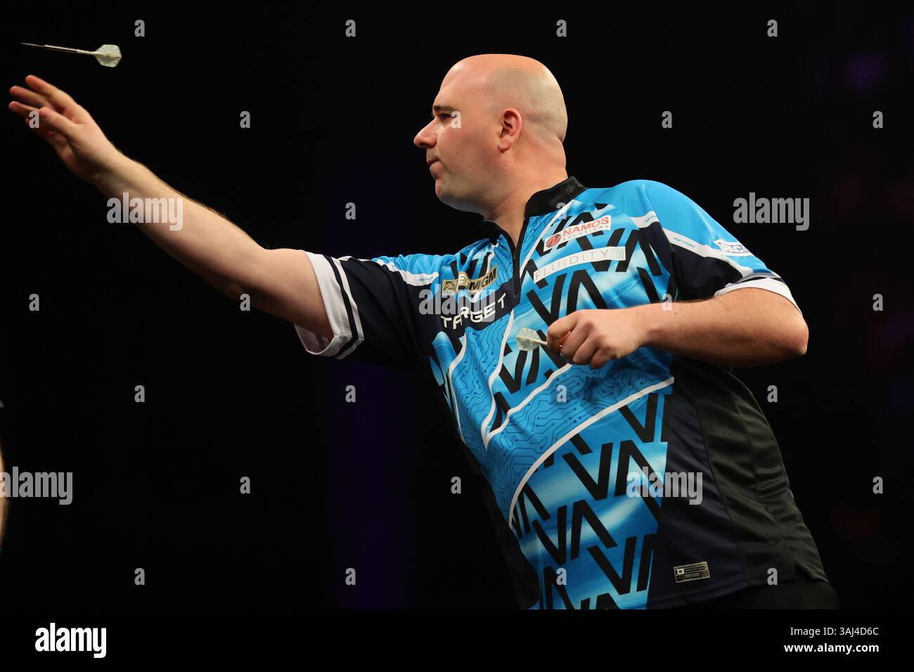 AO Arena, Manchester, UK. 10th Apr, 2025. 2025 PDC Premier League Darts ...