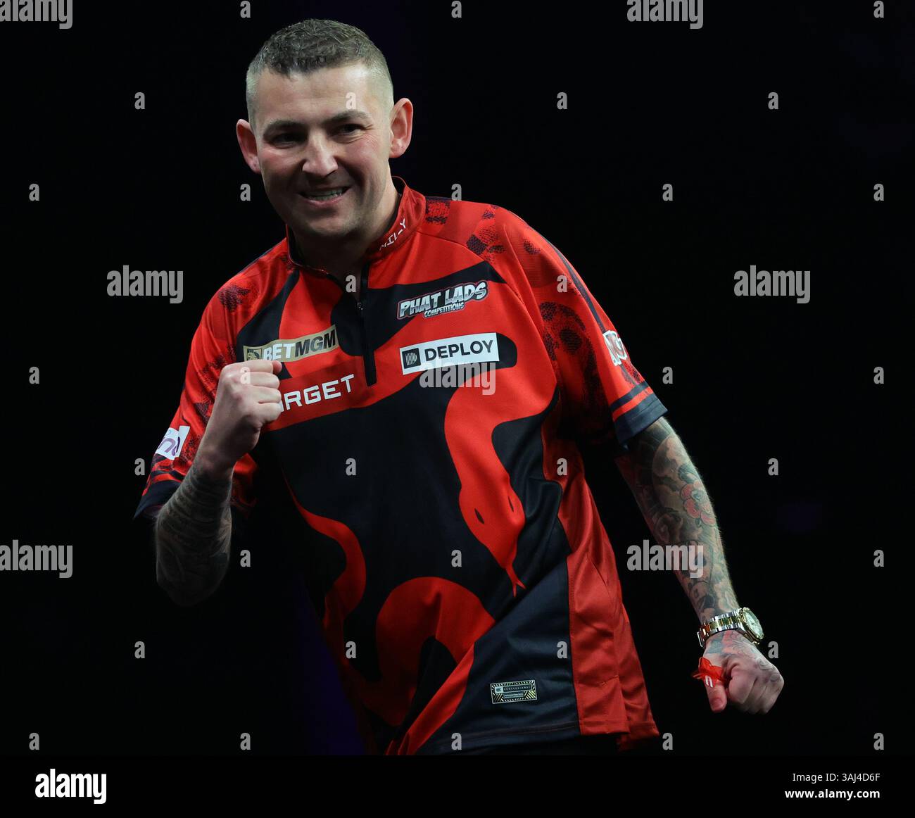 AO Arena, Manchester, UK. 10th Apr, 2025. 2025 PDC Premier League Darts ...