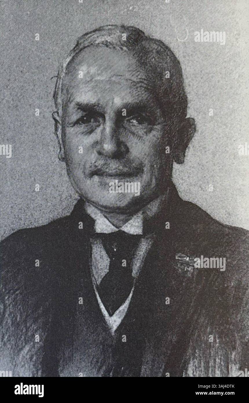 A drawing of Dr. Albert Harnisch, director from 1907-1928, created ...