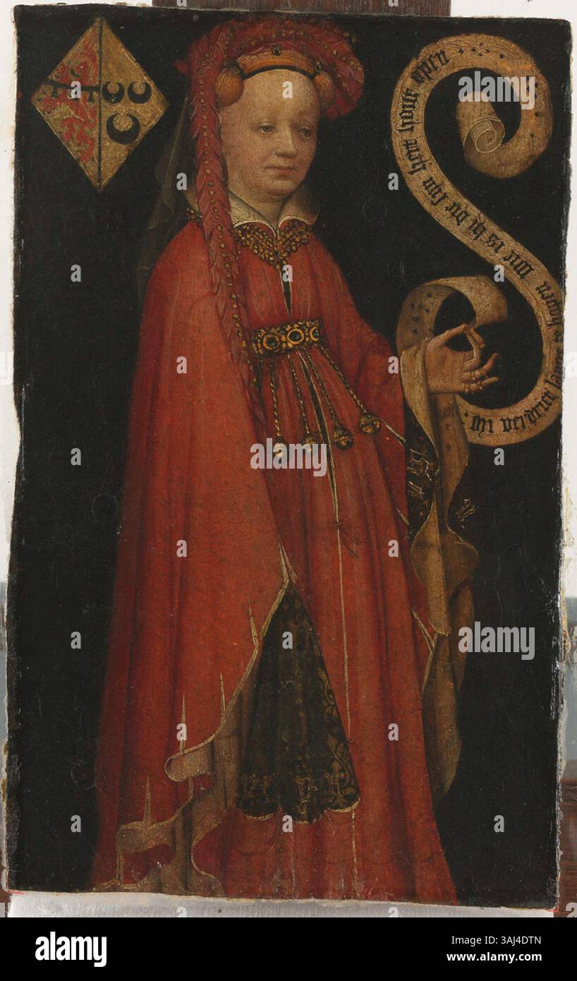 This circa 1430 oil painting, attributed to the manner of Hubert van ...