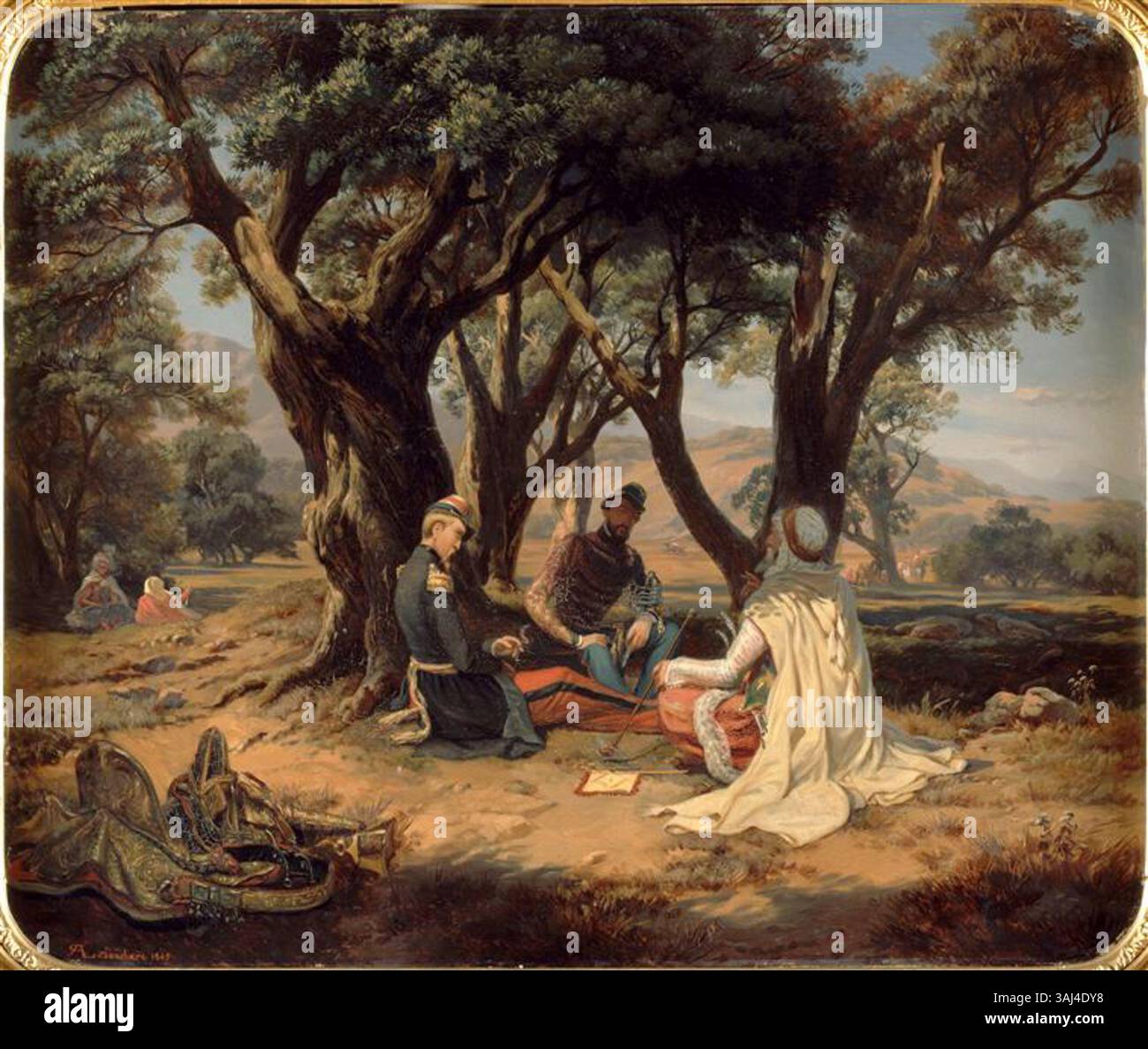 This 1849 painting by Pierre-Antoine Labouchère depicts the Duke of ...