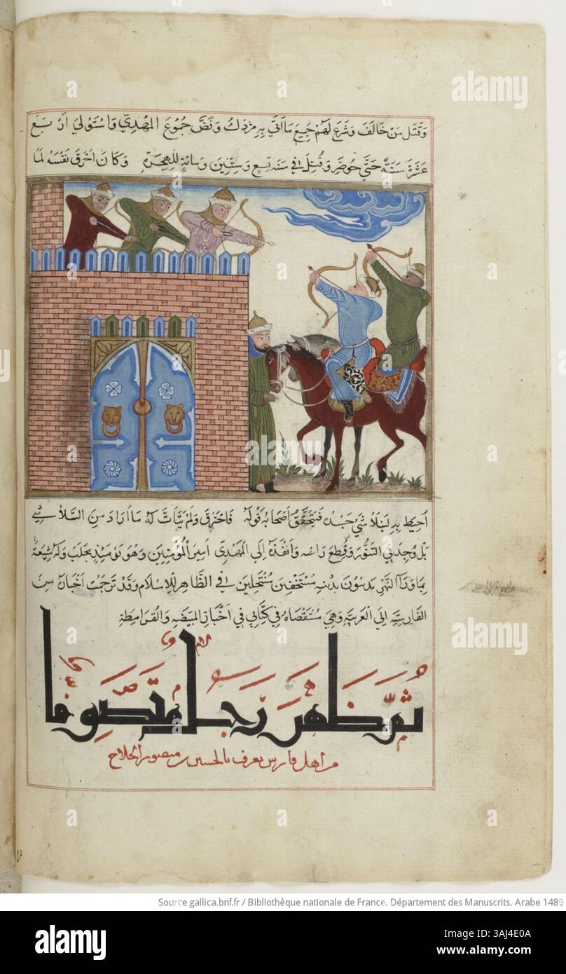 This 14th-century manuscript page, BNF 112v, from the 'Chronology of ...
