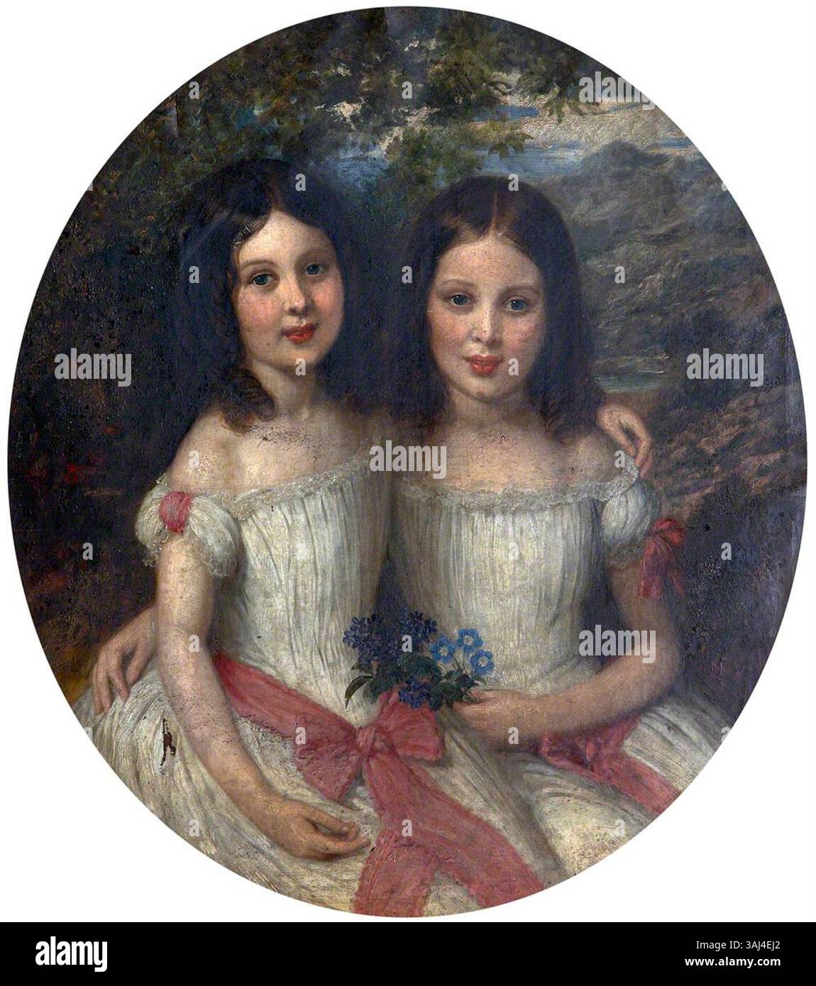 This 19th-century portrait depicts sisters Edith Mary and Connie ...