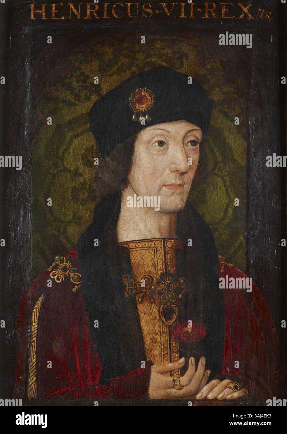This painting, created between 1512 and 1520, depicts King Henry VII of ...