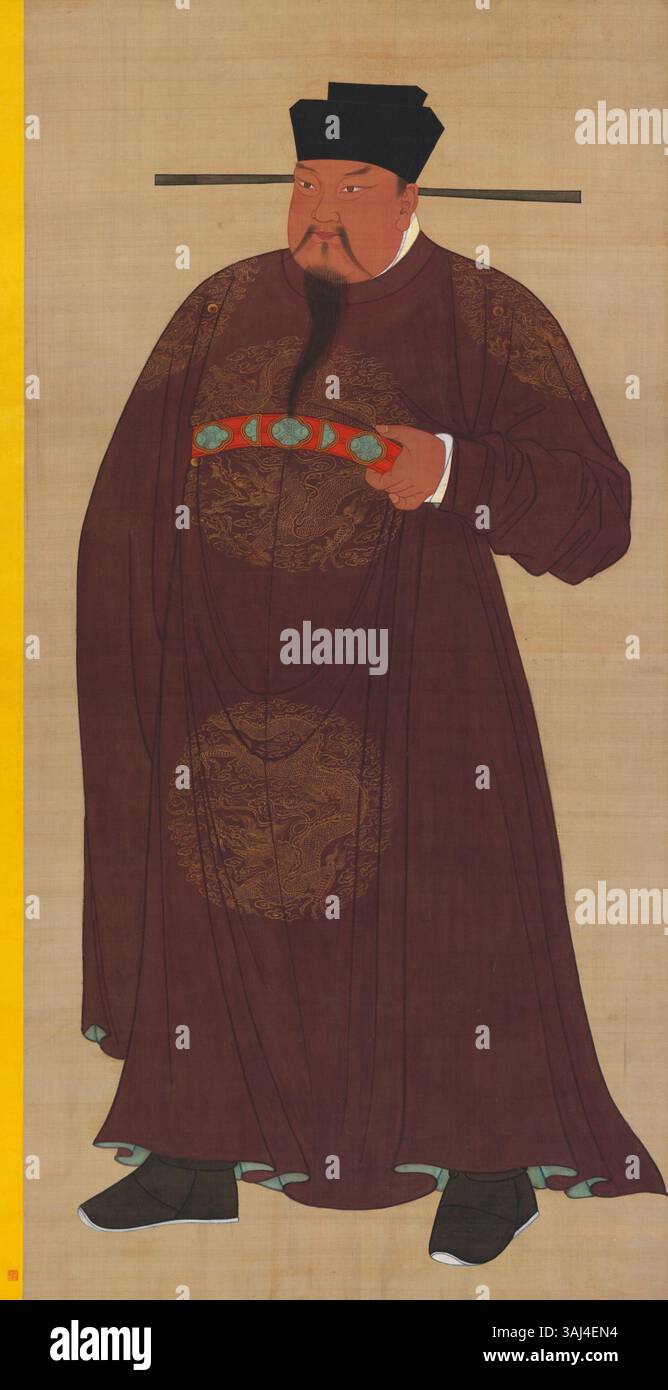 This Chinese silk painting from the National Museum of China depicts ...