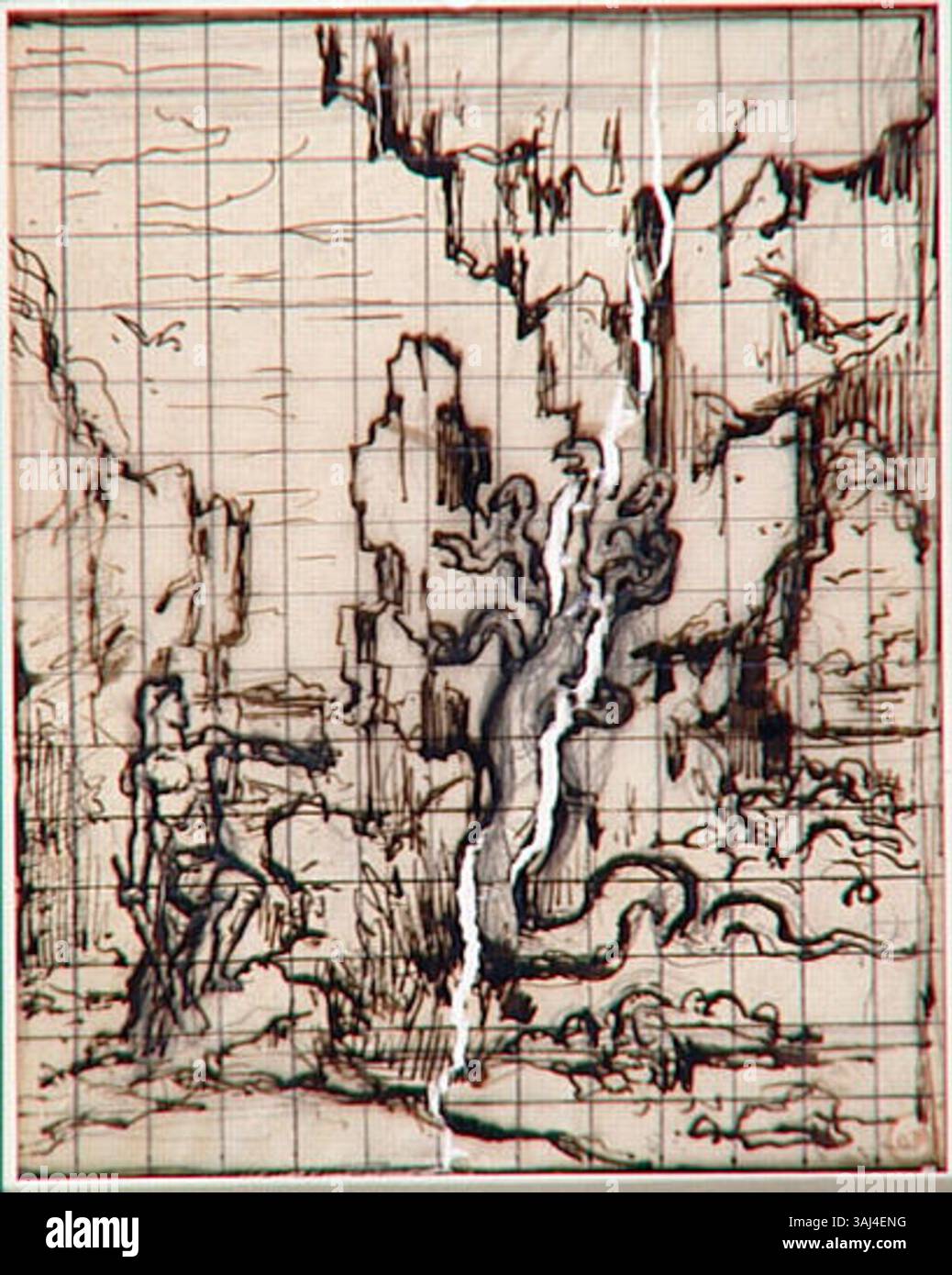 'Hercules and the Hydra of Lerna' by Gustave Moreau depicts the ...