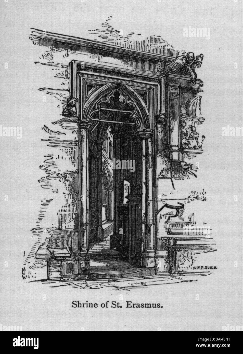 An illustration from 'Walks in London,' 1878, showing the Shrine of St ...
