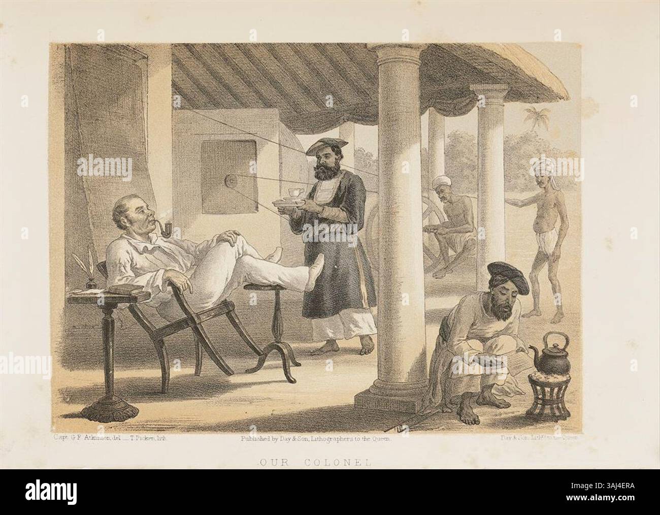 'Our Colonel' is plate 7 from 'Curry and Rice on Forty Plates ...