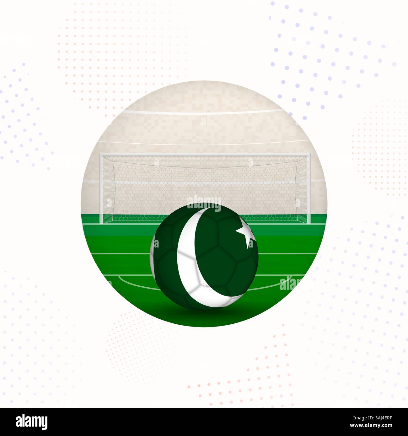 Pakistan Flag Football Image for Sports Promotions, Pakistan Soccer ...