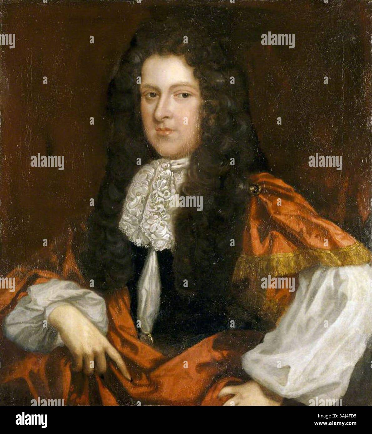 This 1675 oil painting is believed to be a portrait of James Scott ...