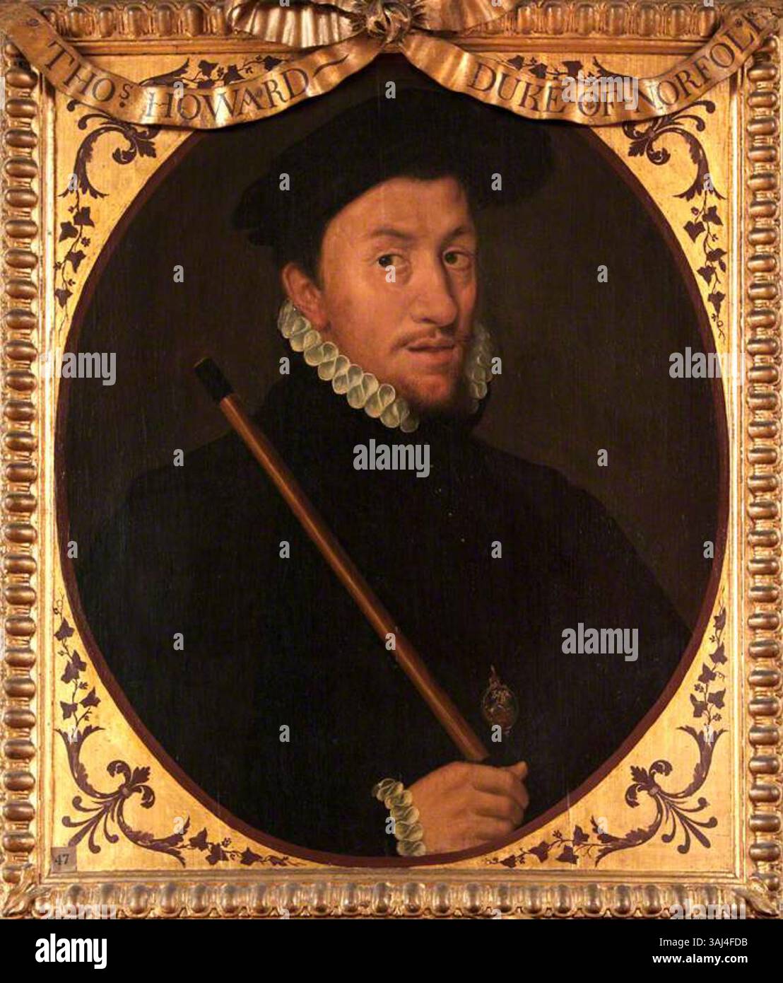 This portrait depicts Thomas Howard, the 4th Duke of Norfolk, painted ...