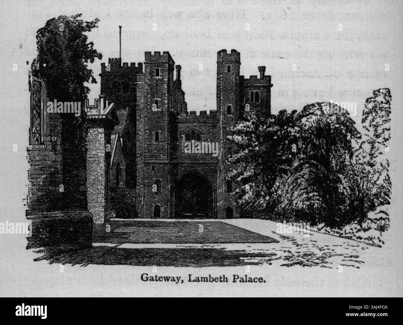 An illustration from Augustus Hare’s 'Walks in London', depicting the ...