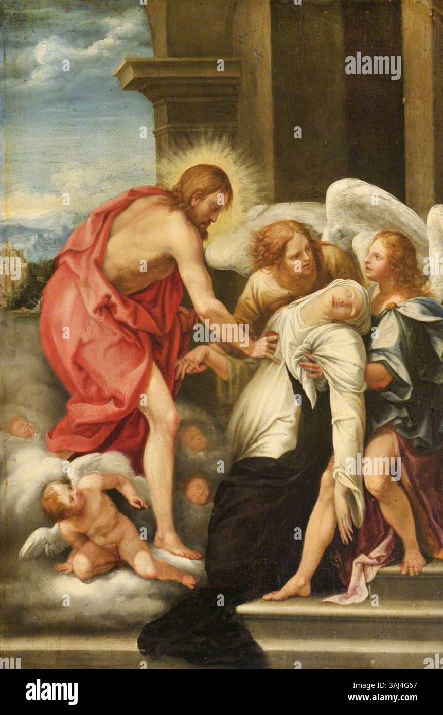 This religious painting from the Italian (Sienese) School depicts Saint ...
