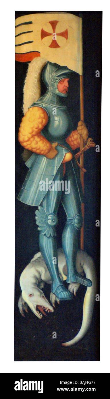 A circa 1530 painting by Hans Baldung Grien, depicting Saint George ...