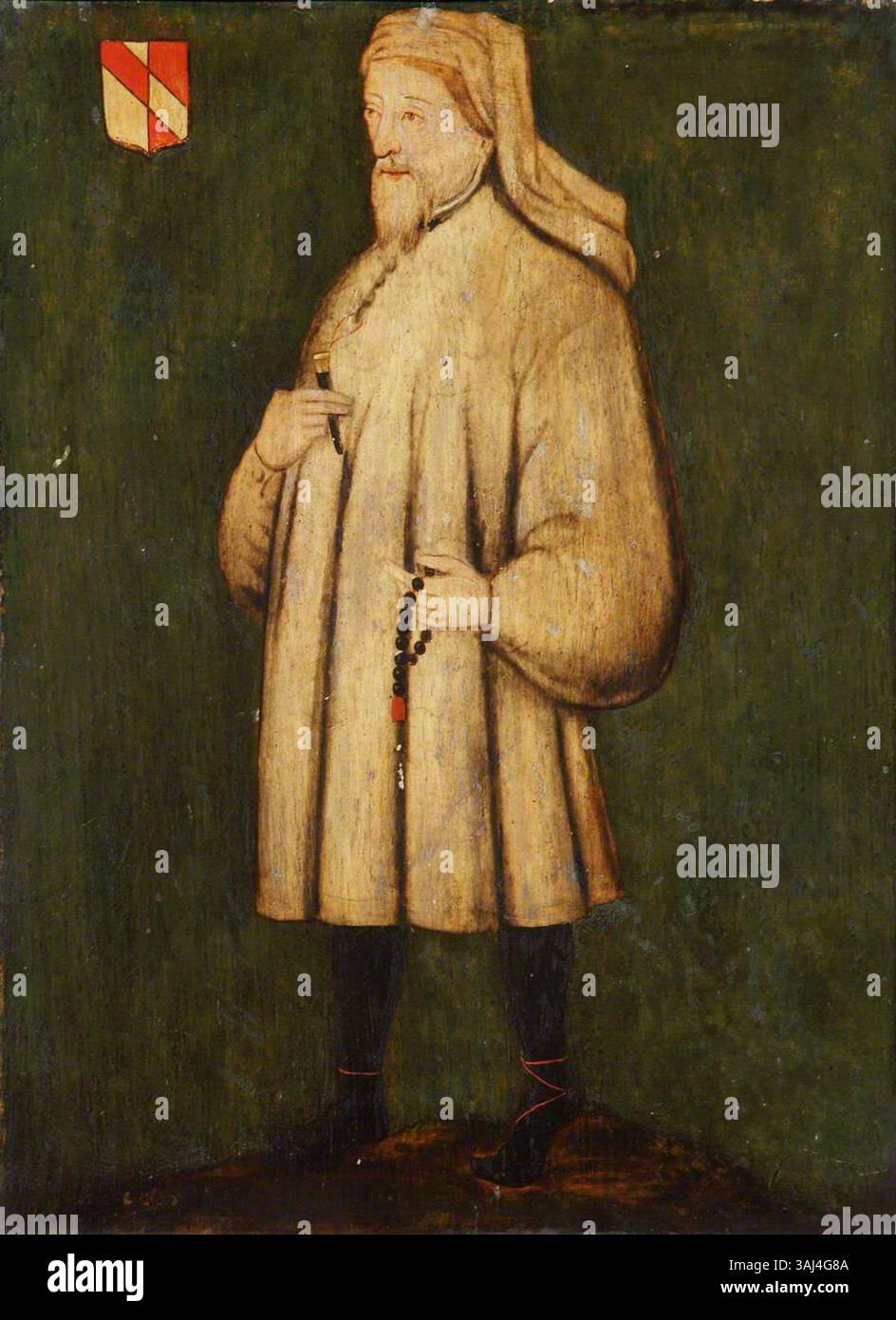 This 16th-century portrait of Geoffrey Chaucer, painted between 1570 ...