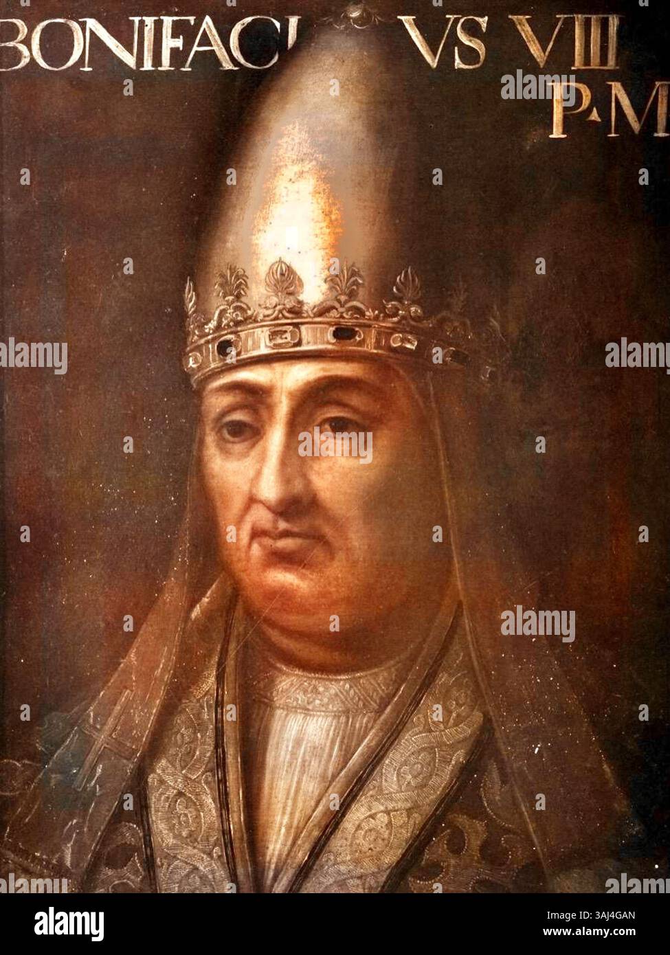 This oil painting, produced between 1552 and 1568, depicts Pope ...