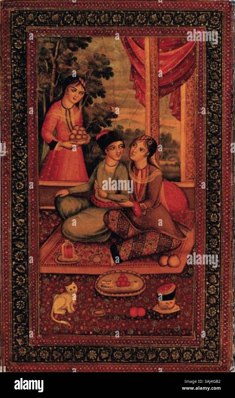 A 1799 Persian manuscript of Hafez's Divan, produced during the Zand ...