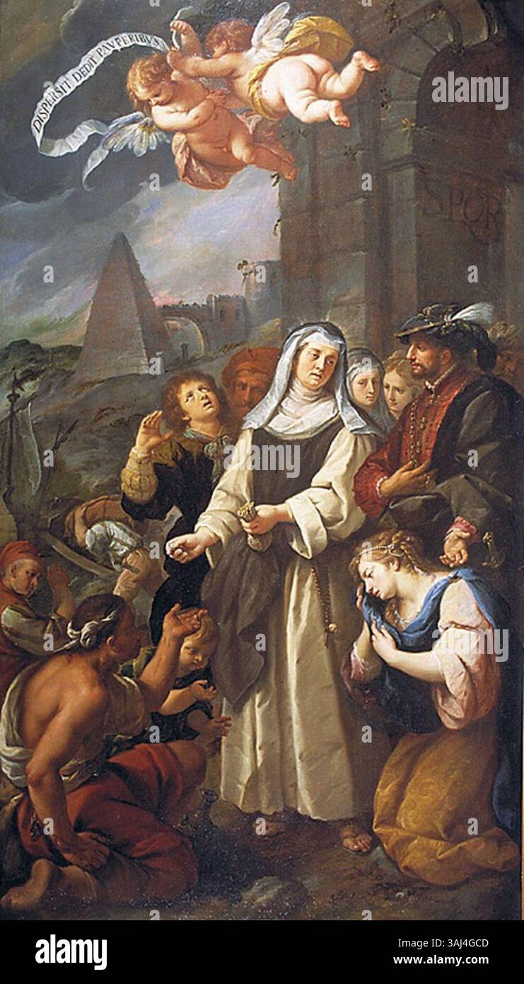 Giuseppe Nuvolone's painting 'Santa Paola Romana' from circa 1684 ...