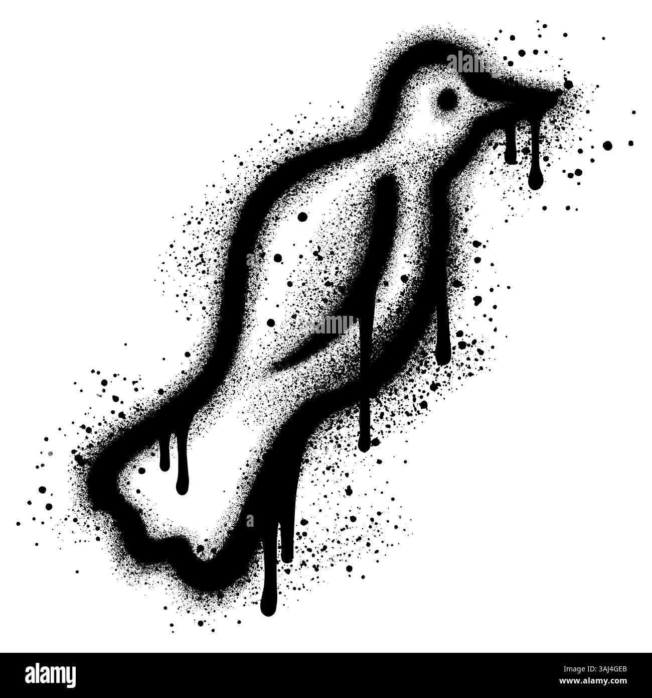 Graffiti bird hi-res stock photography and images - Alamy