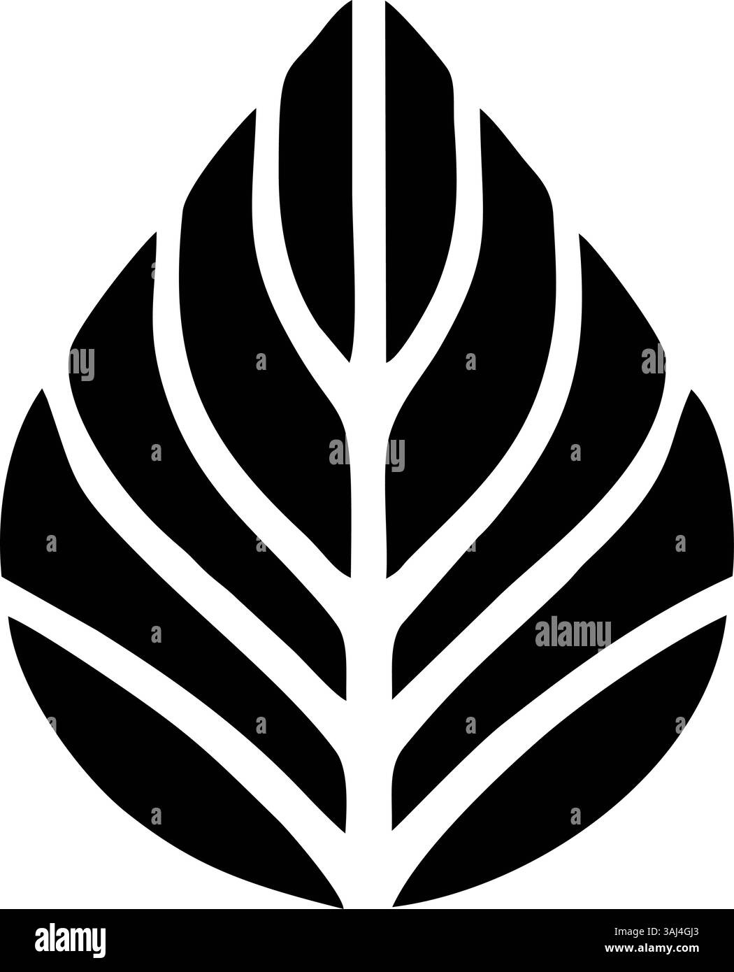 Abstract stylized leaf graphic design Stock Vector Image & Art - Alamy