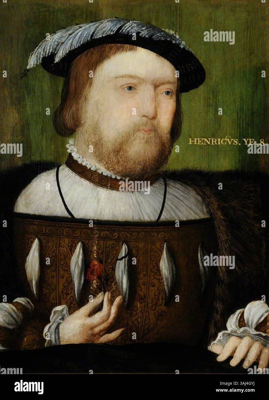This portrait from the British School depicts Henry VIII (1491-1547 ...