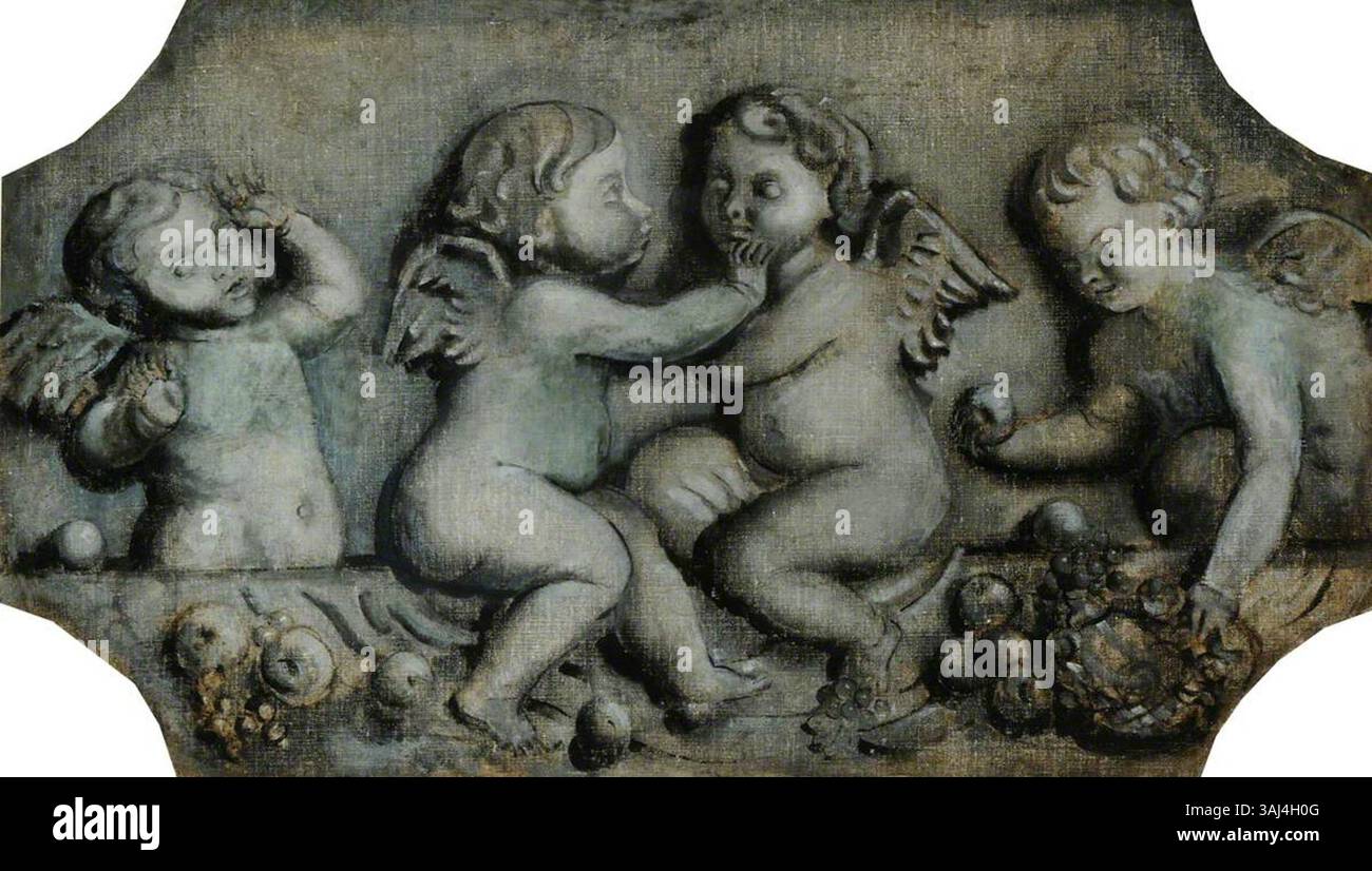 This mythological painting, by an anonymous British artist, shows four ...