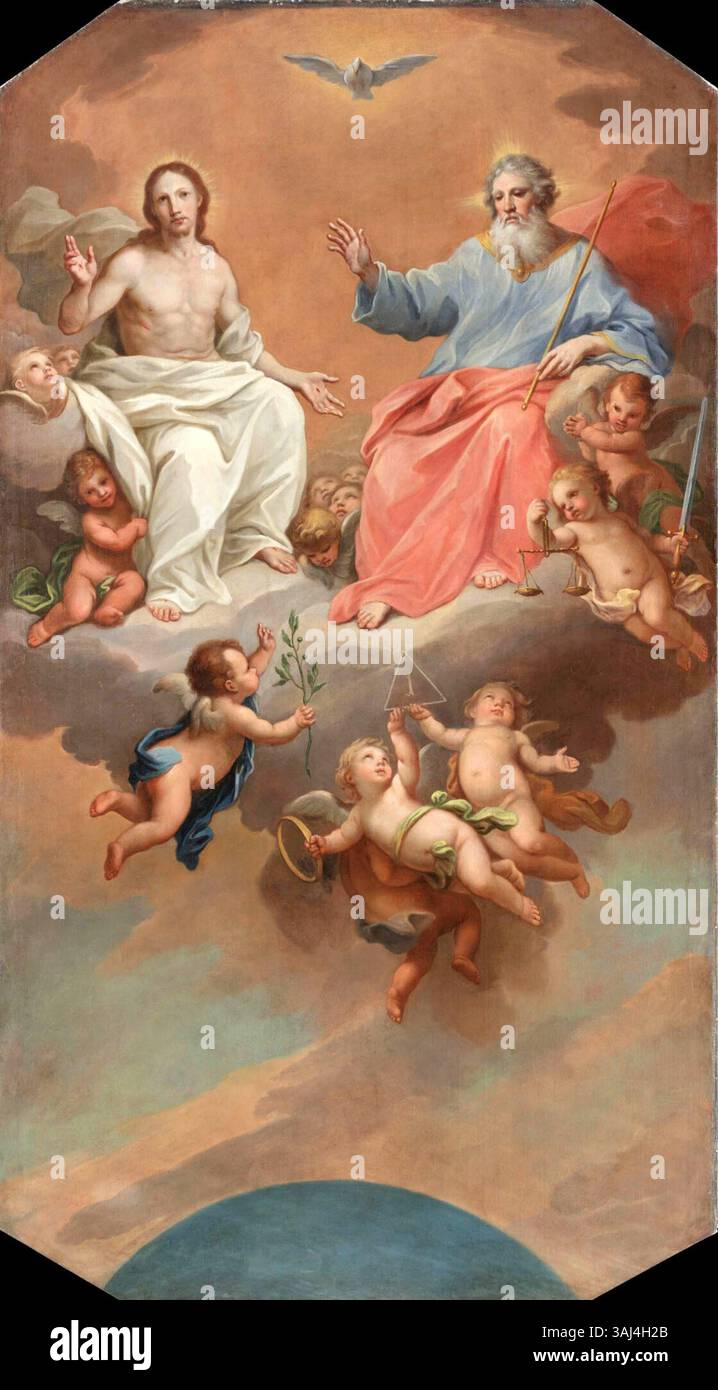 Szymon Czechowicz's 1748-1749 oil painting 'Trójca Przenajwitsza' (Holy ...
