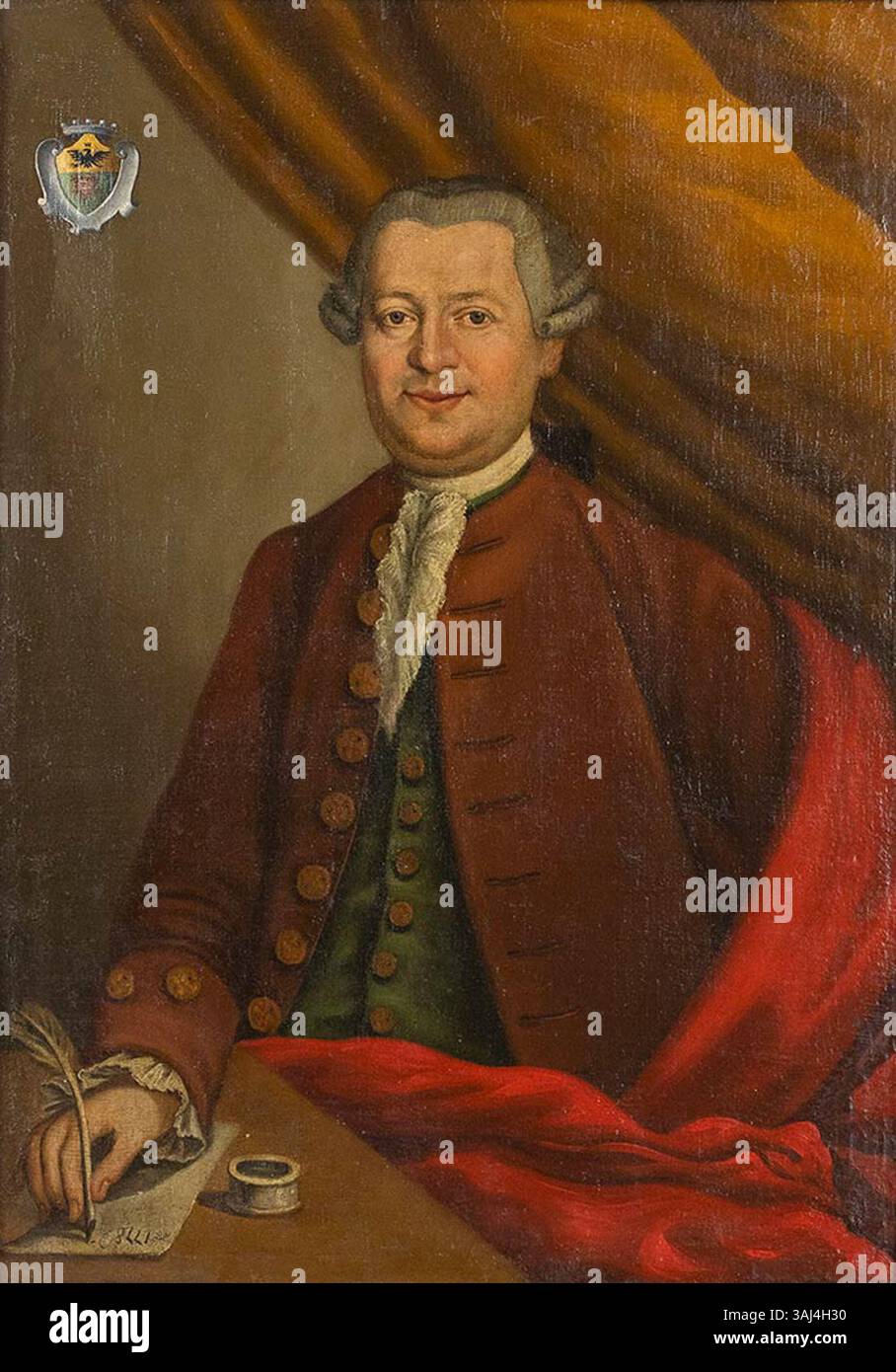 This 18th-century portrait depicts an aristocrat from Piedmont ...