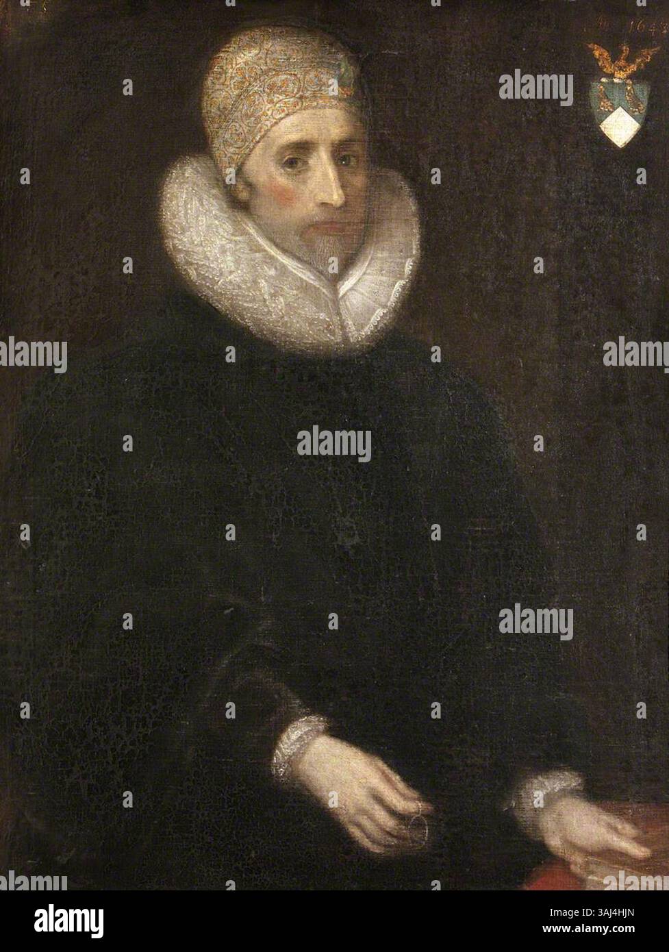 Portrait of Richard Stevens (c. 1558–1643), a notable figure from ...