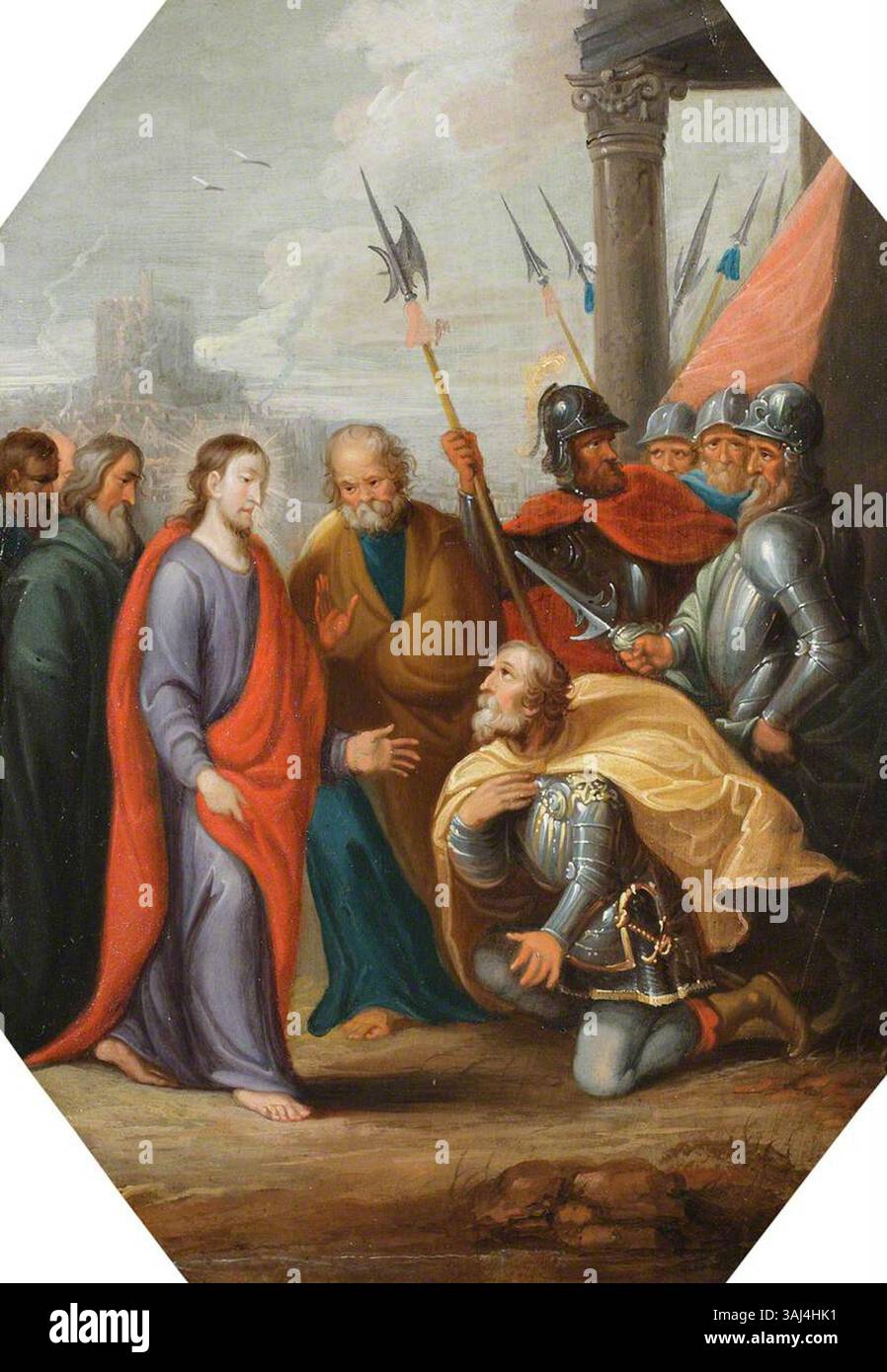 This painting, part of the Seven Acts of Mercy series, depicts the ...