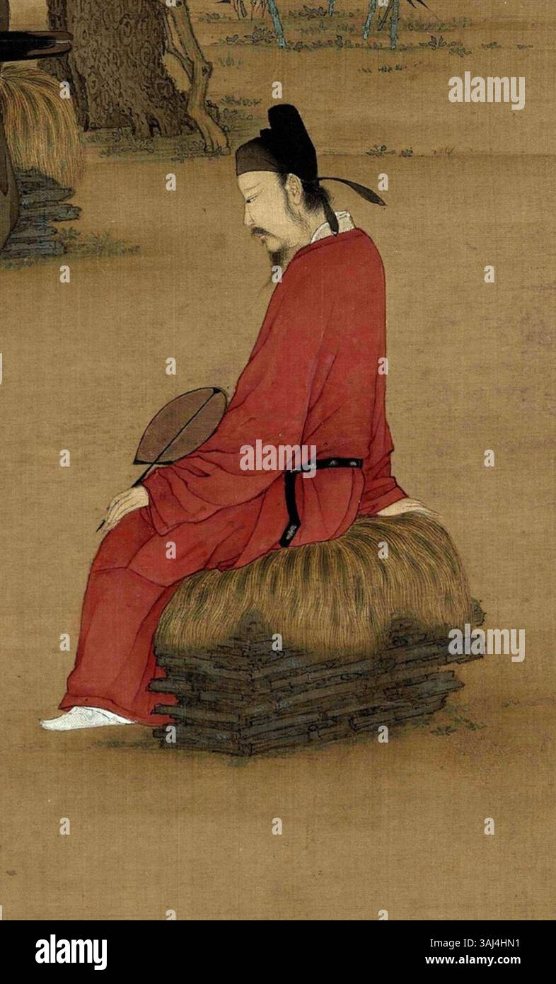 Zhao Ji’s 'Listening to the Qin,' a painting from the Song Dynasty (ca ...