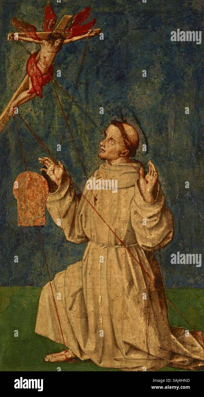 This painting from the Italian School, circa 1500, depicts Saint Francis of Assisi receiving the ...