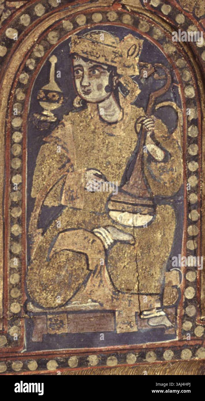 A Maghreb rebab, an ancient stringed instrument, is depicted on the ...