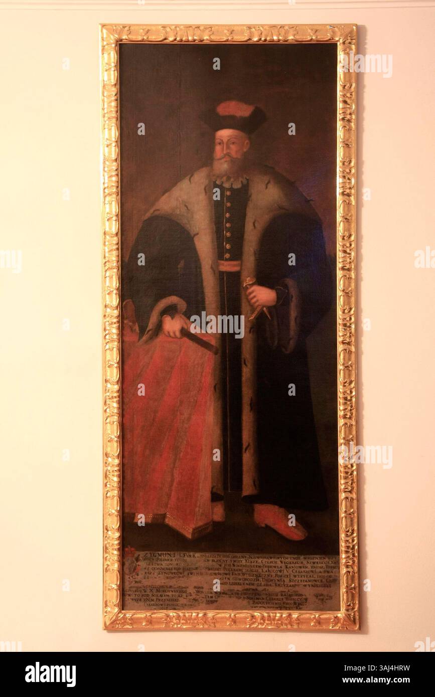 This 18th-century portrait of King Sigismund I the Old, created between ...