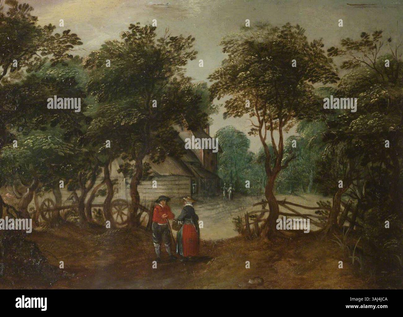 This landscape painting, attributed to Jan Brueghel the Younger ...
